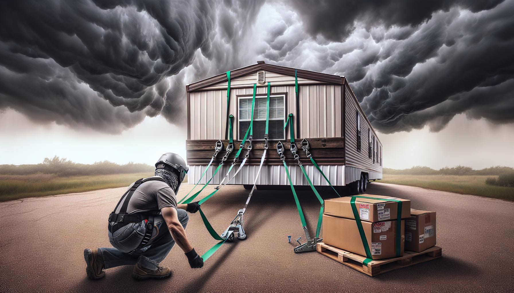 How To Strap Down A Mobile Home: Essential Storm Protection ...